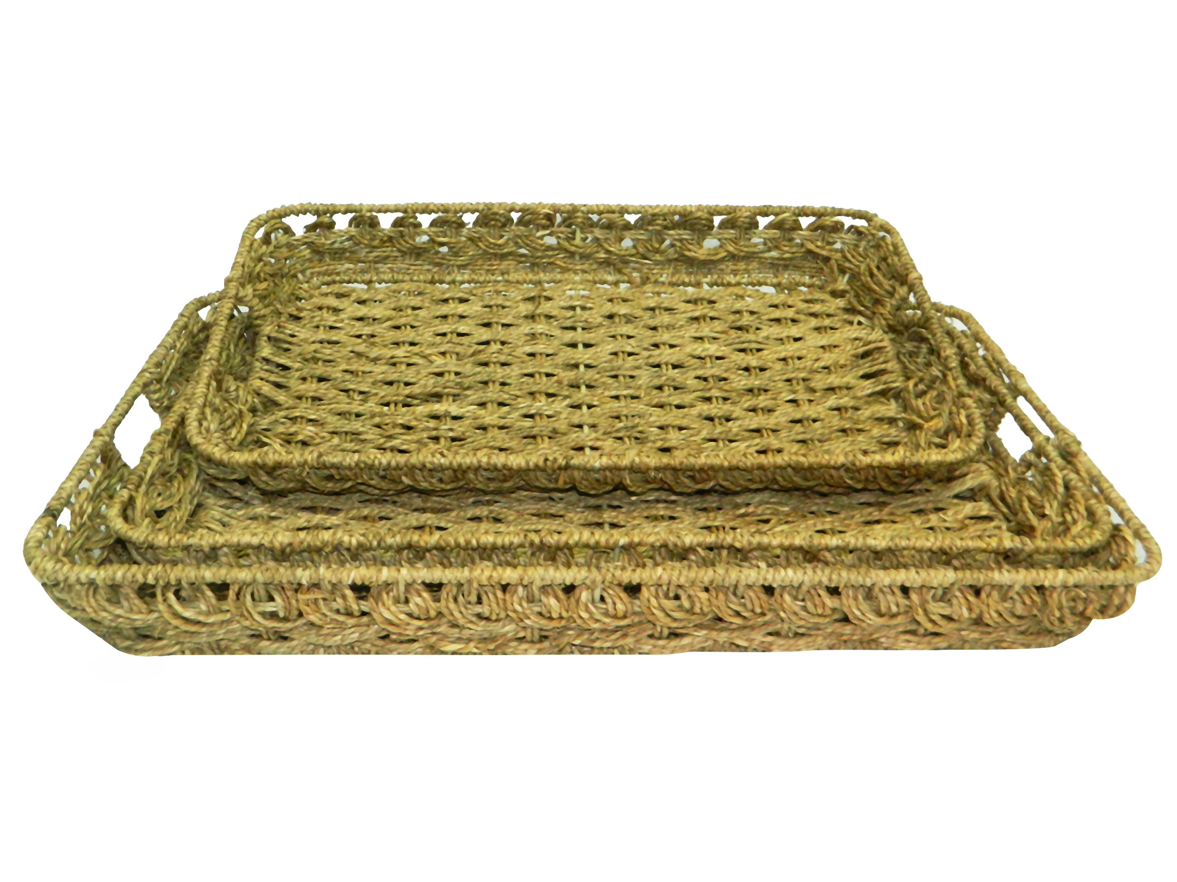 3pc seagrass tray rectangular